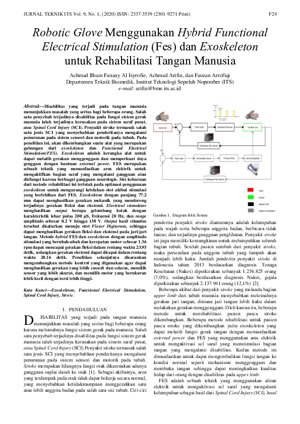 (PDF) Robotic Glove Menggunakan Hybrid Functional Electrical ...