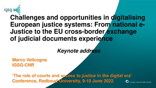 (PDF) Challenges and opportunities in digitalising European justice ...