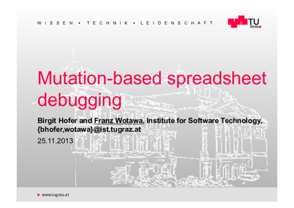 Pdf Mutation Based Spreadsheet Debugging 