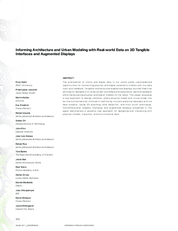 (PDF) Informing Architecture and Urban Modeling with Real-World Data on 3D Tangible Interfaces ...