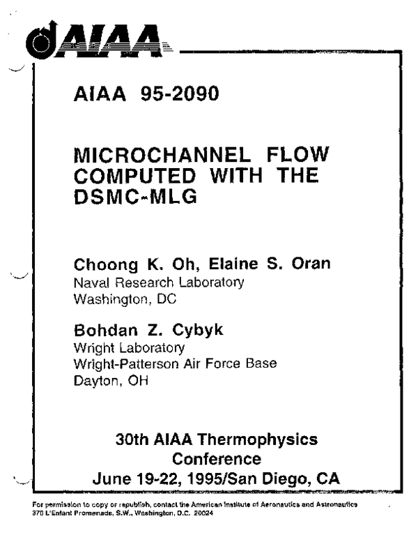 Microchannel flows computed with the DSMC-MLG (Direct Simulation Monte ...