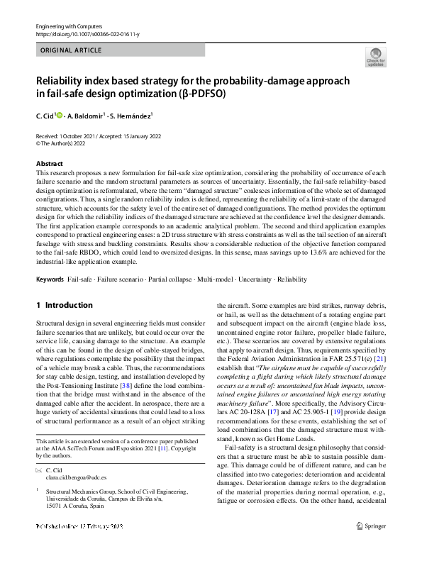(PDF) Reliability index based strategy for the probability-damage approach in fail-safe design ...