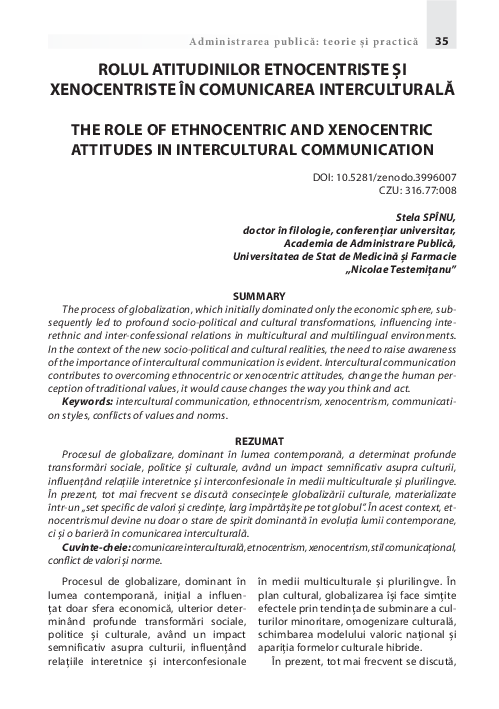 (PDF) The role of ethnocentric and xenocentric attitudes in ...