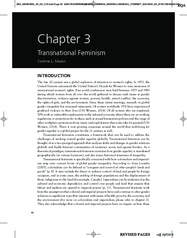 (PDF) Transnational Feminism