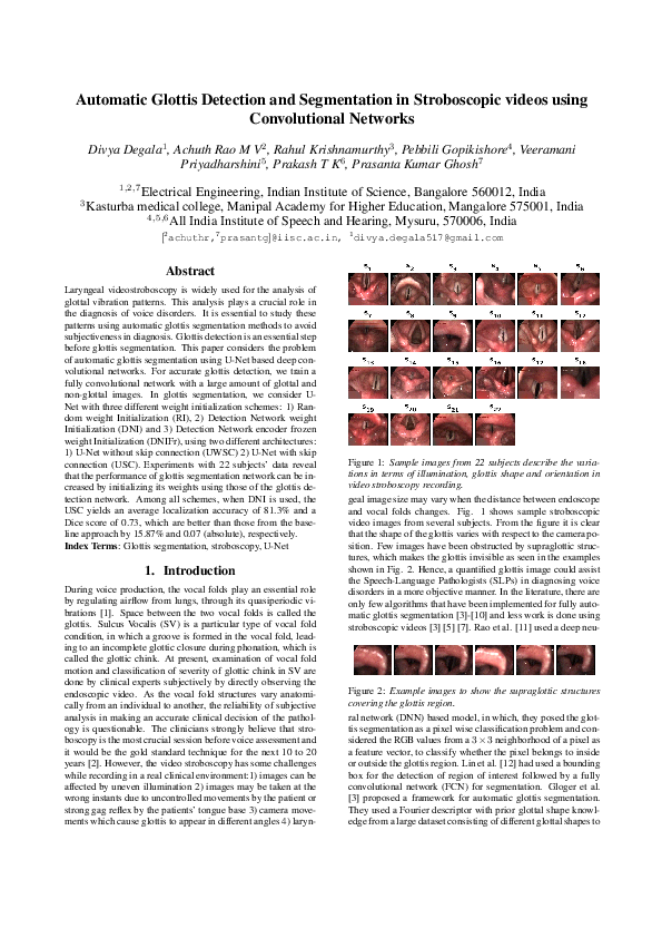 Pdf Automatic Glottis Detection And Segmentation In Stroboscopic Videos Using Convolutional