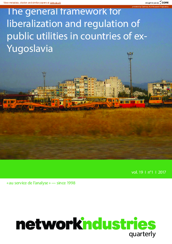 (PDF) The general framework for liberalization and regulation of public ...