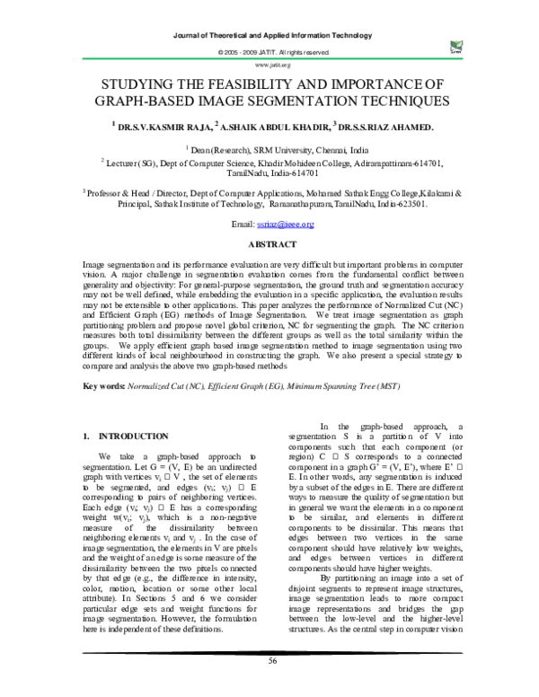 (PDF) Studying the Feasibility and Importance of Graph-Based Image ...