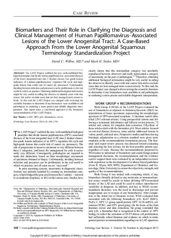 (PDF) Biomarkers and Their Role in Clarifying the Diagnosis and ...