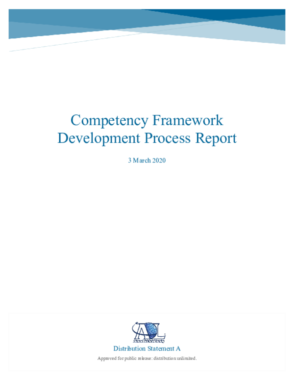 (PDF) Competency Framework Development Process Report