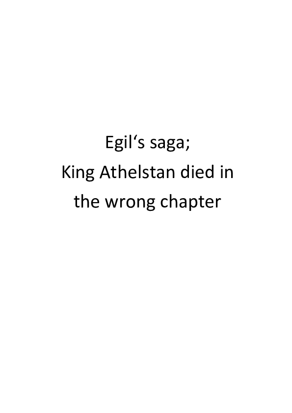 (PDF) Egil's Saga - King Athelstan dies in the wrong chapter án forsíðu