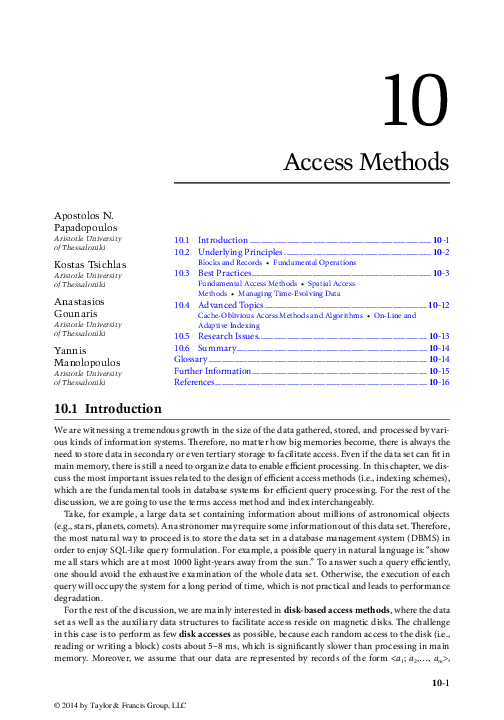 (PDF) Access Methods