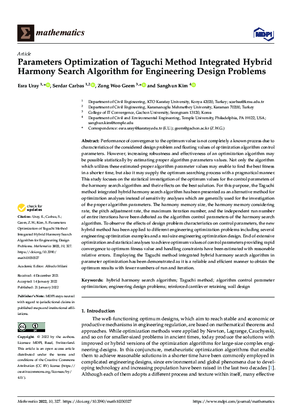 (PDF) Parameters Optimization of Taguchi Method Integrated Hybrid ...