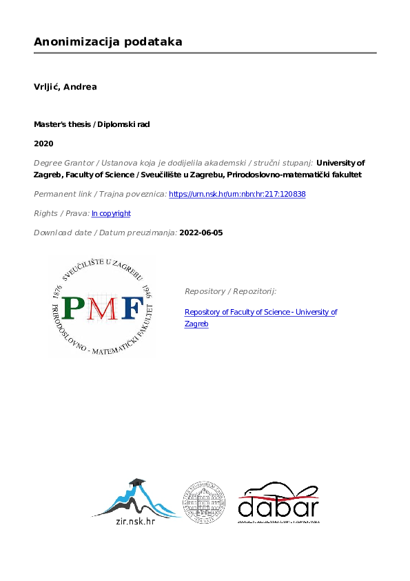 (PDF) Data anonymization