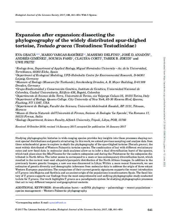 (PDF) Expansion after expansion: dissecting the phylogeography of the ...