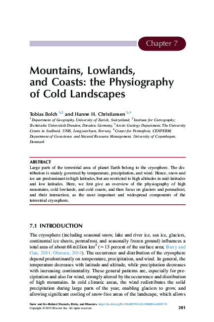 (PDF) Snow and Ice-Related Hazards, Risks, and Disasters