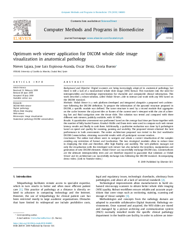 (PDF) Optimum Web Viewer Application for DICOM Whole Slide Image ...