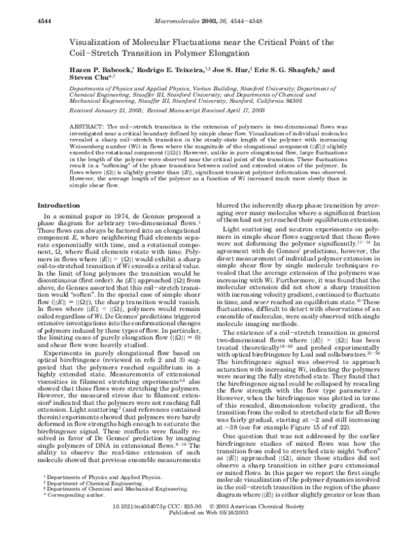 (PDF) Visualization of Molecular Fluctuations near the Critical Point of the Coil−Stretch ...