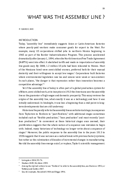 (PDF) Assembly Line
