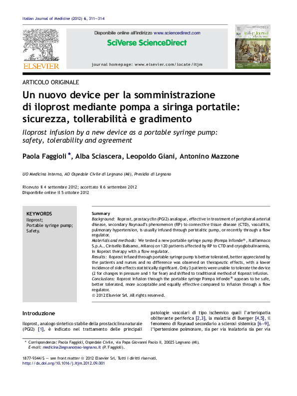 (PDF) Iloprost infusion by a new device as a portable syringe pump ...