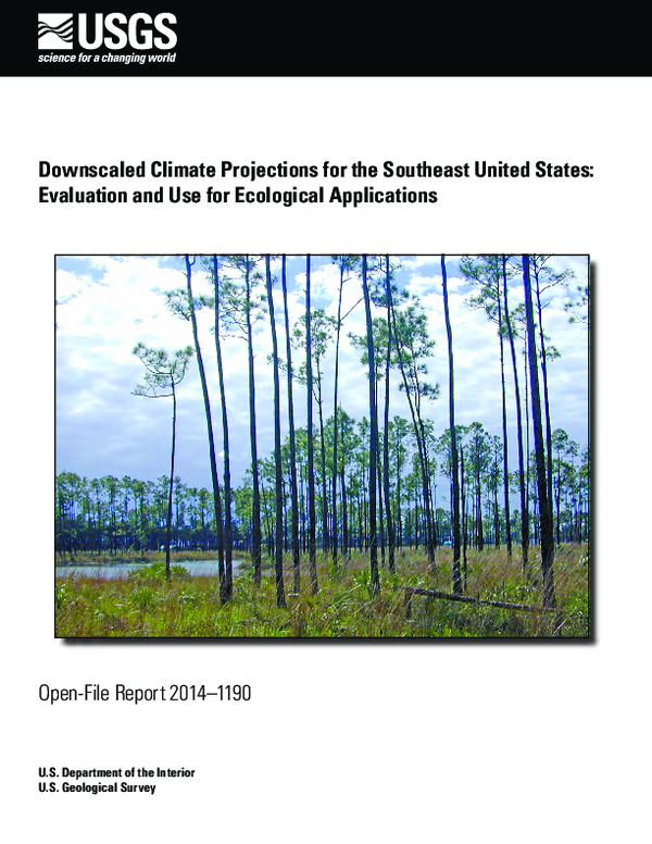 (PDF) Downscaled climate projections for the Southeast United States ...