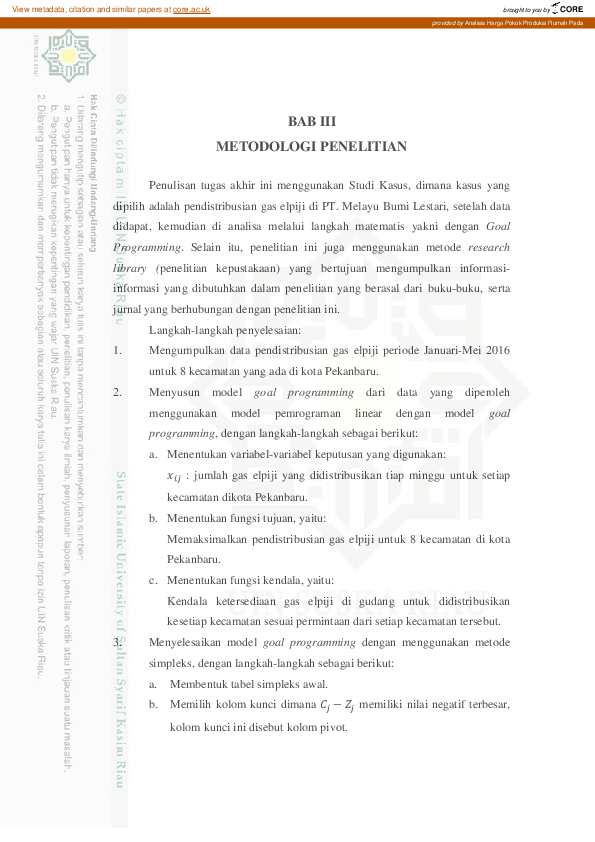 (PDF) OPTIMASI PENDISTRIBUSIAN GAS ELPIJI MENGGUNAKAN METODE GOAL ...