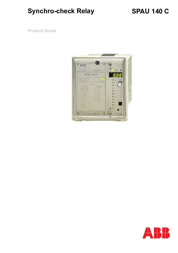 (PDF) Synchro-check Relay | Nguyễn Quý - Academia.edu