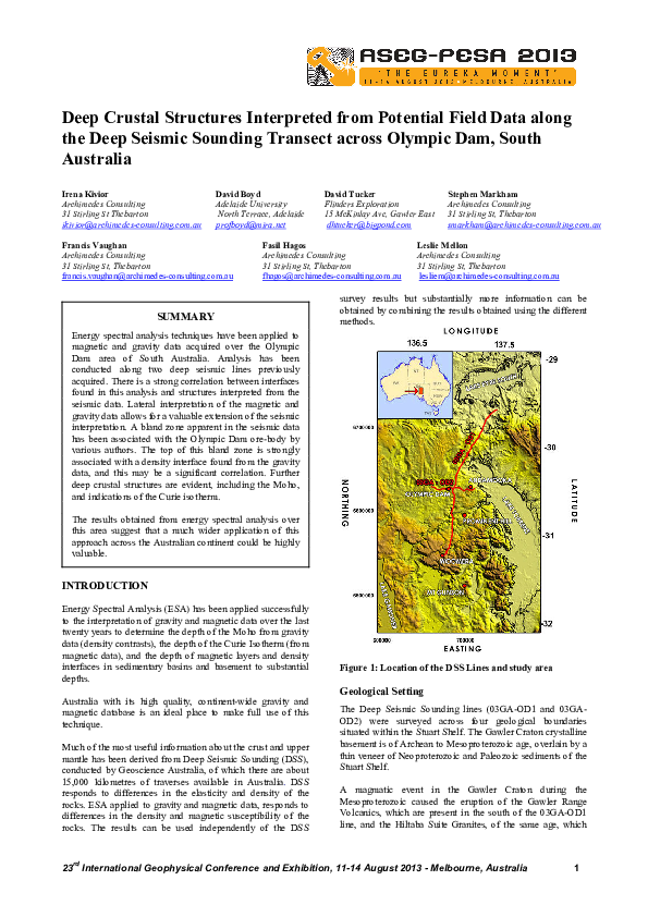 Pdf Deep Crustal Structures Interpreted From Potential Field Data