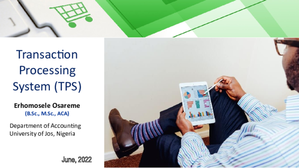 (PPT) Transaction Processing System published