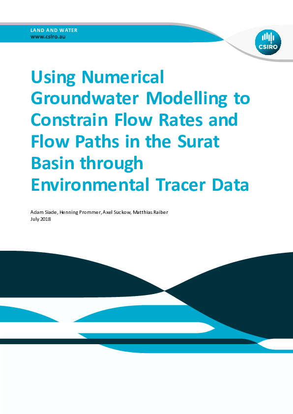 Pdf Using Numerical Groundwater Modelling To Constrain Flow Rates And Flow Paths In The Surat