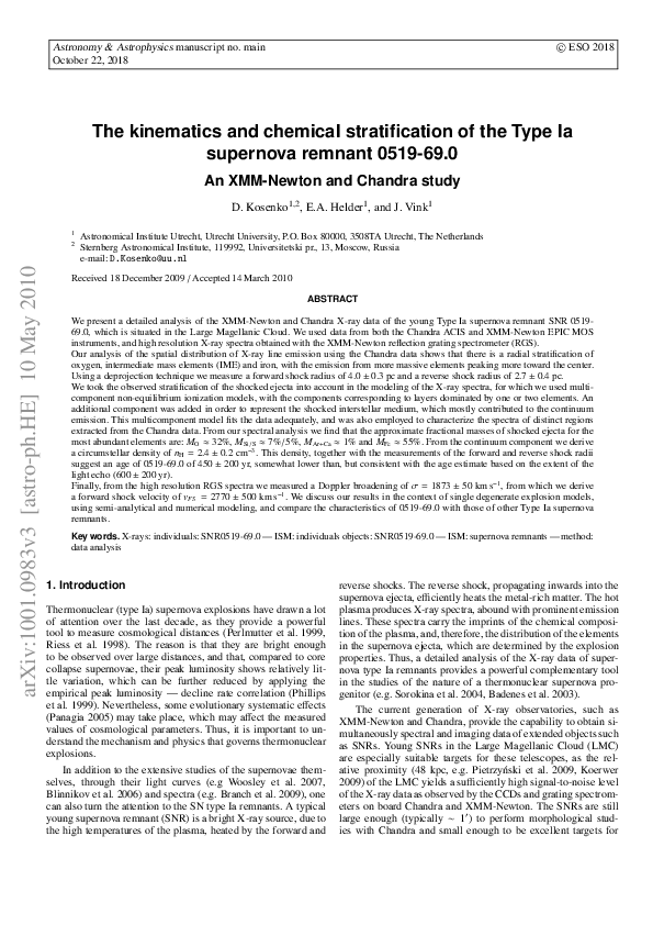 (PDF) The kinematics and chemical stratification of the | Daria Kosenko ...