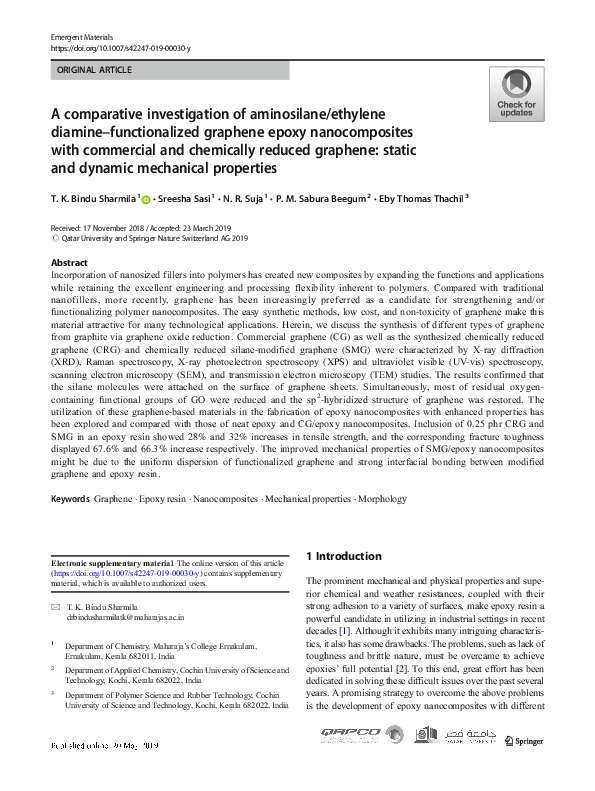 (PDF) A comparative investigation of aminosilane/ethylene diamine ...