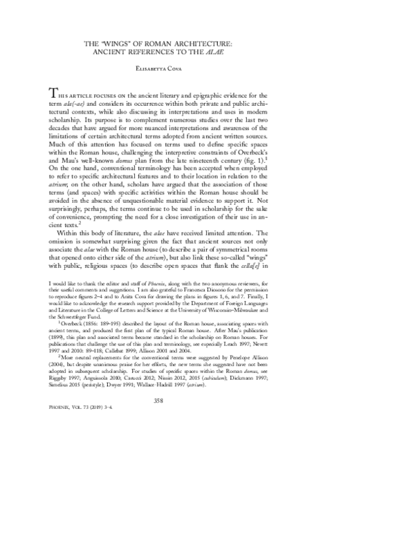 (PDF) "The ‘Wings’ of Roman Architecture: Ancient References to the ...