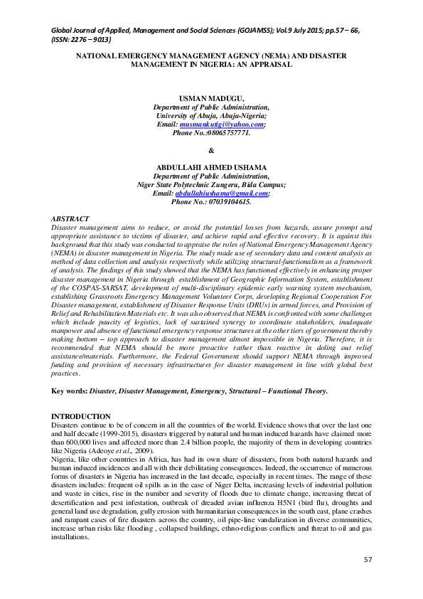 PDF National Emergency Management Agency Nema And Disaster pdf-national-emergency-management-agency-nema-and-disaster