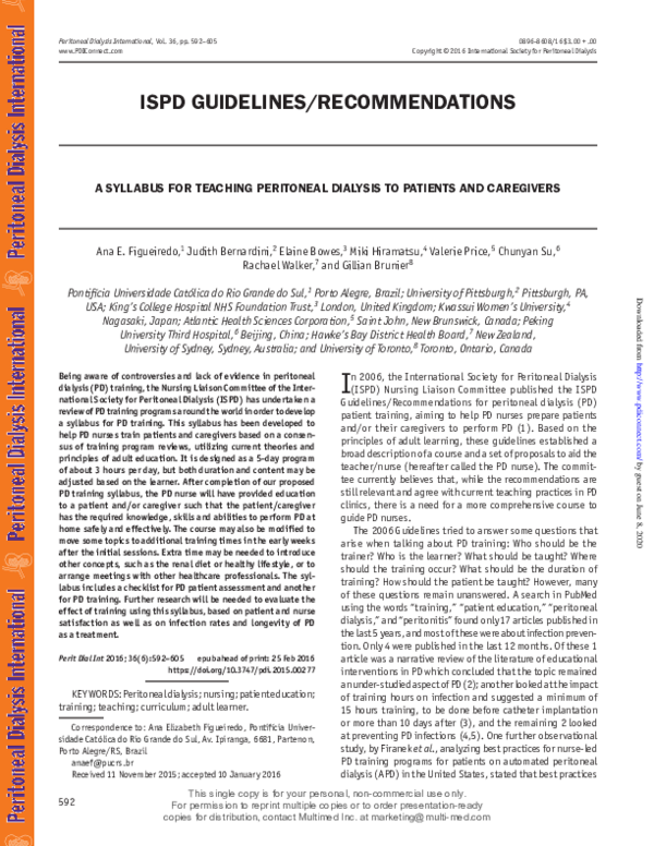 (PDF) Ispd Guideline/Recommendations: A Syllabus for Teaching ...
