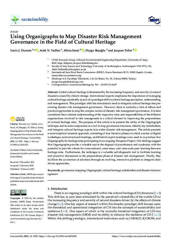 (PDF) Using Organigraphs to Map Disaster Risk Management Governance in ...