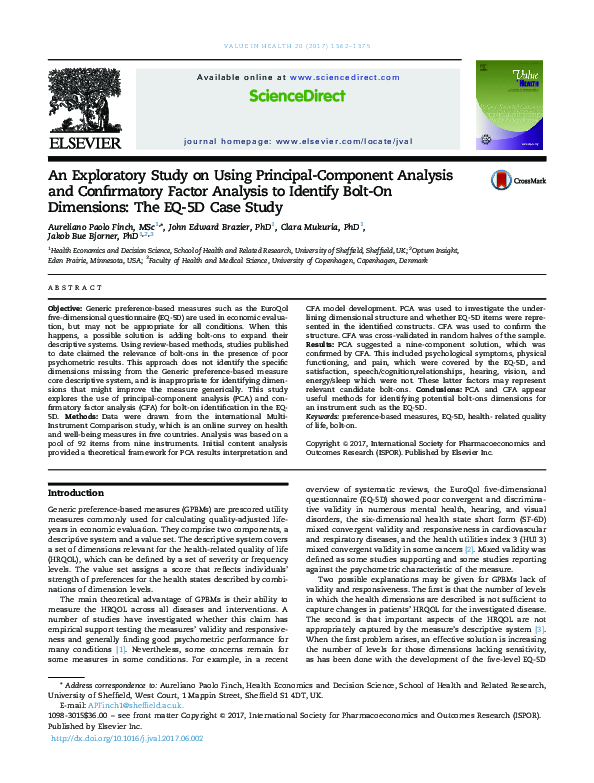 (PDF) An Exploratory Study on Using Principal-Component Analysis and ...