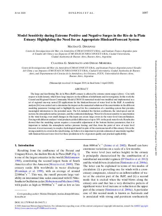 (PDF) Model Sensitivity during Extreme Positive and Negative Surges in ...