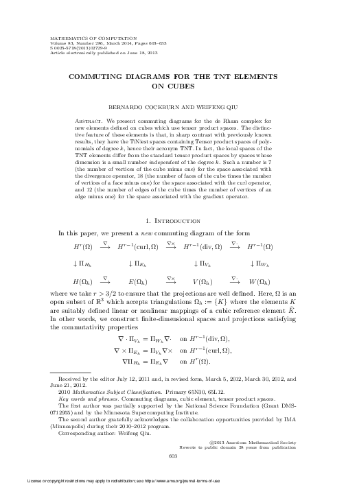 (PDF) Commuting diagrams for the TNT elements on cubes | Bernardo ...