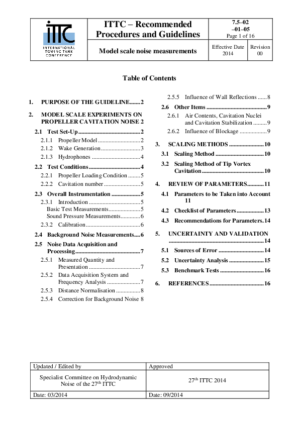 (PDF) ITTC – Recommended Procedures and Guidelines 7 . 5 – 03 – 02 – 04