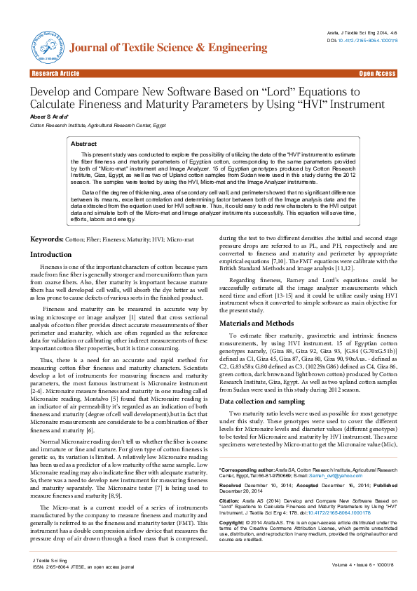 (PDF) Develop and Compare New Software Based on "Lord" Equations to ...