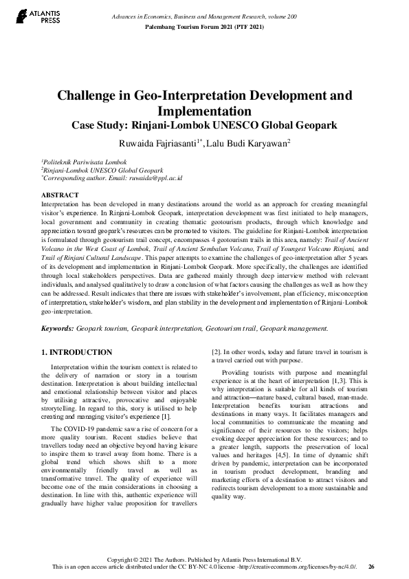 (PDF) Challenge in Geo-Interpretation Development and Implementation