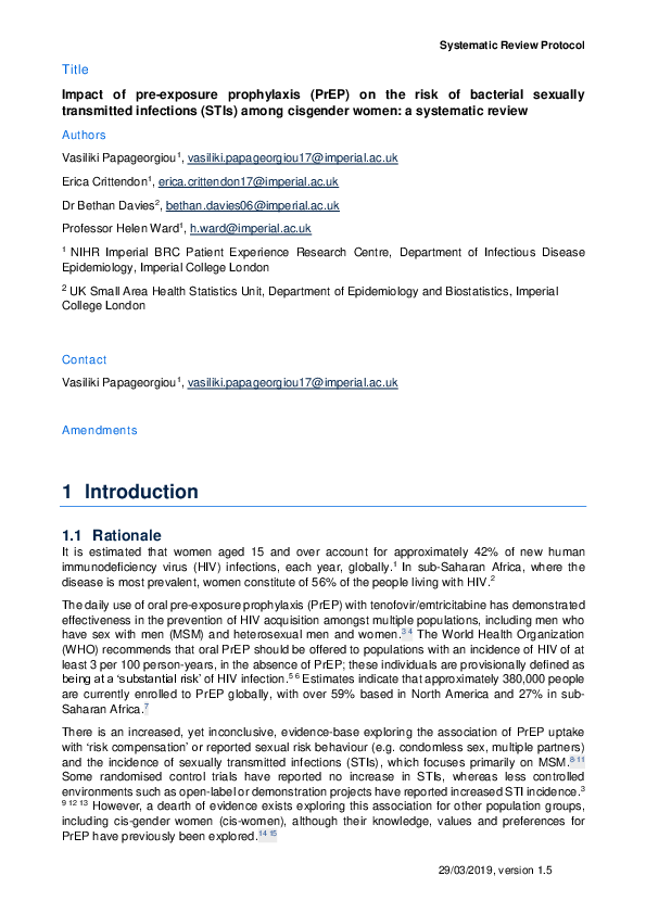 Pdf Extended Data Impact Of Daily Oral Pre Exposure Prophylaxis On The Risk Of Bacterial