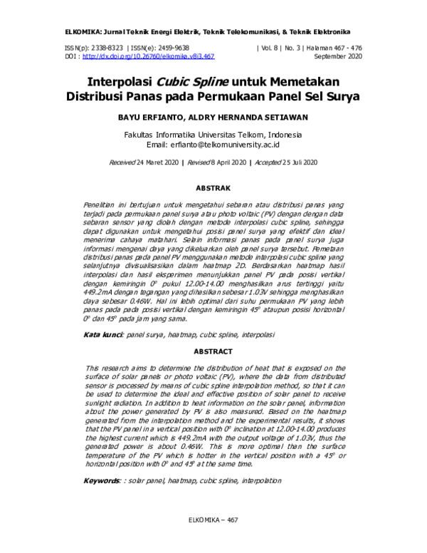 (PDF) Interpolasi Cubic Spline untuk Memetakan Distribusi Panas pada ...