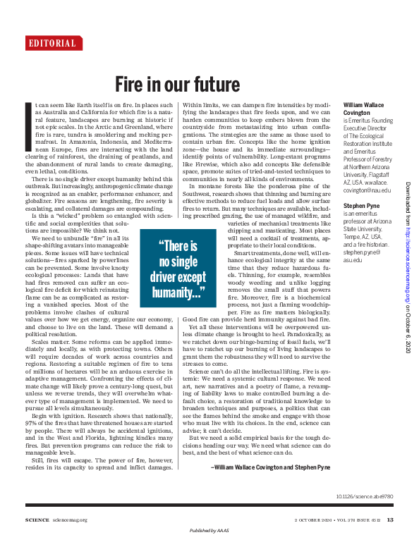 (PDF) Fire in our future