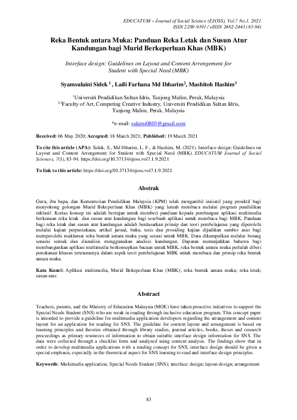 (PDF) Interface design: Guidelines on Layout and Content Arrengement ...