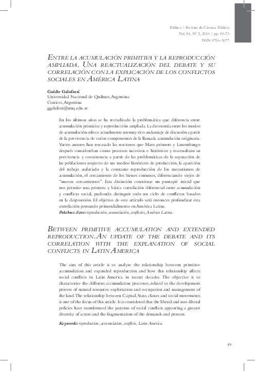 (PDF) Entre la acumulaci??n primitiva y la reproducci??n ampliada. Una reactualizaci??n del ...