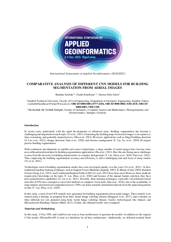(PDF) Comparative Analysis of Different CNN Models for Building ...