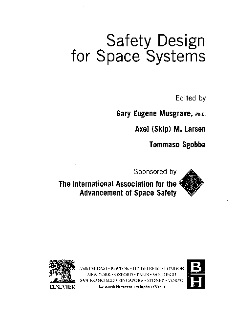 (PDF) Safety Design for Space Systems
