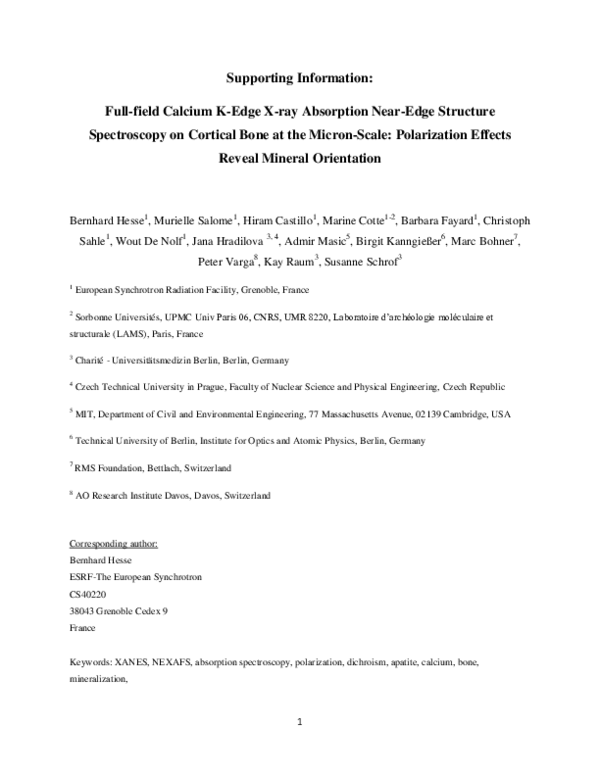 (PDF) Full-Field Calcium K-Edge X-ray Absorption Near-Edge Structure ...