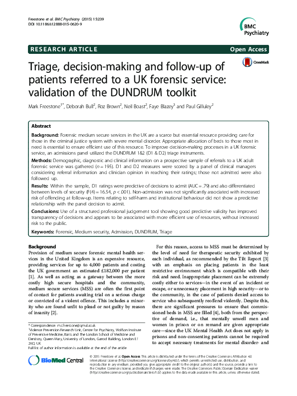 (PDF) Triage, decision-making and follow-up of patients referred to a ...